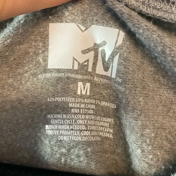 MTV | Tops | Lightweight Mtv Crew Neck Sweater With Leopard Print Logo ...